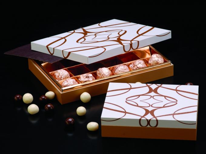 Embossing Chocolate Packaging Box Kraft Paper Chocolate Gift Box